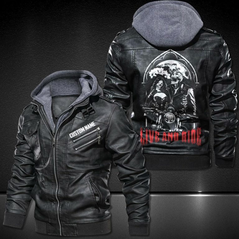 Leather Jacket Live And Drive – PersonalFulfill