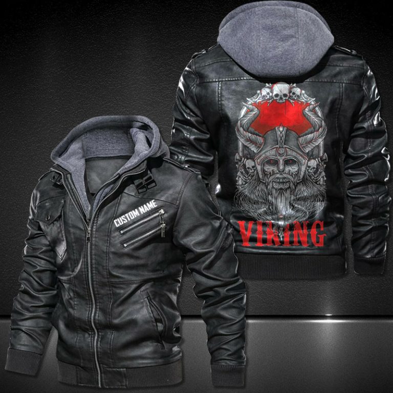 Leather Jacket Viking Skull – PersonalFulfill