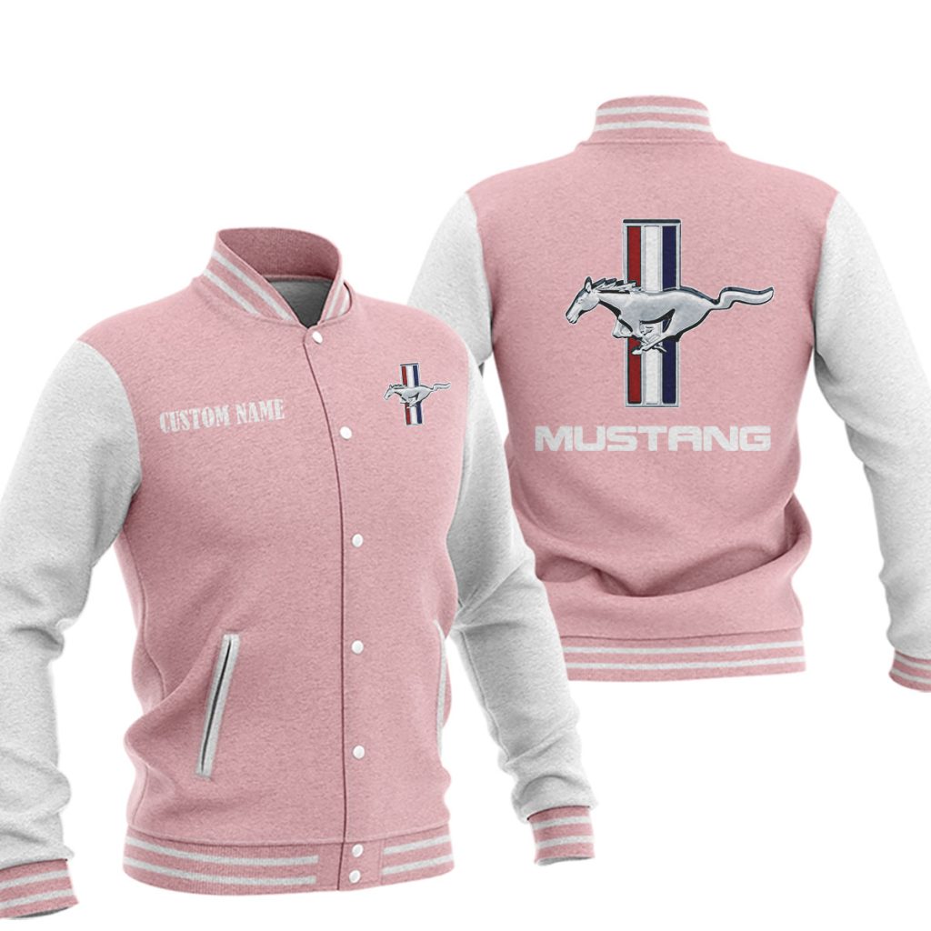 Custom Name Ford Mustang Varsity Jacket, Baseball Jacket, Warm Jacket ...