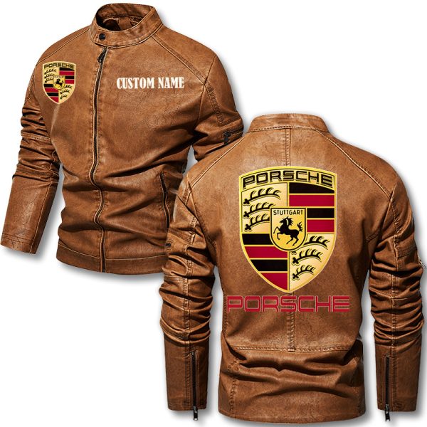 Porsche Leather Jacket, Warm Jacket, Winter Outer Wear – Personalfulfill